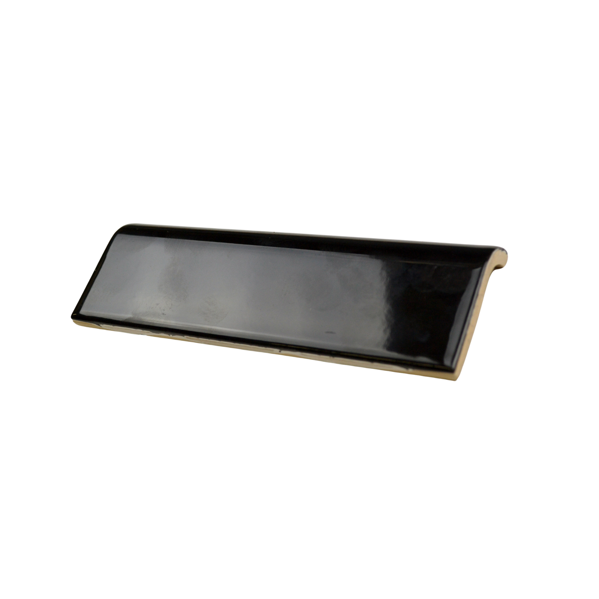 2" x 6" Black Ceramic Mud Cap – Westchester Tile & Marble