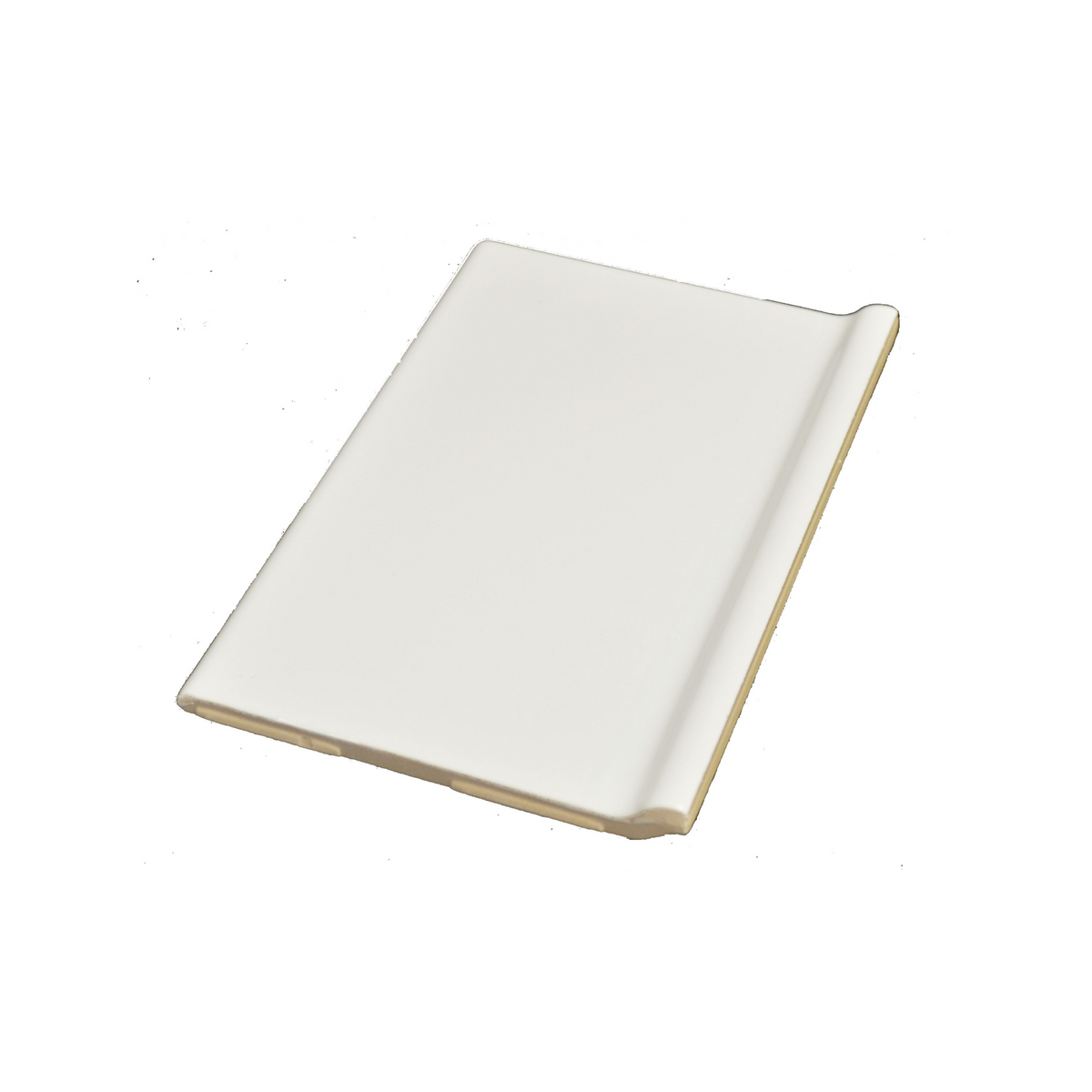 4" x 6" Ice White Tile Sanitary Base Trim — Westchester Tile & Marble