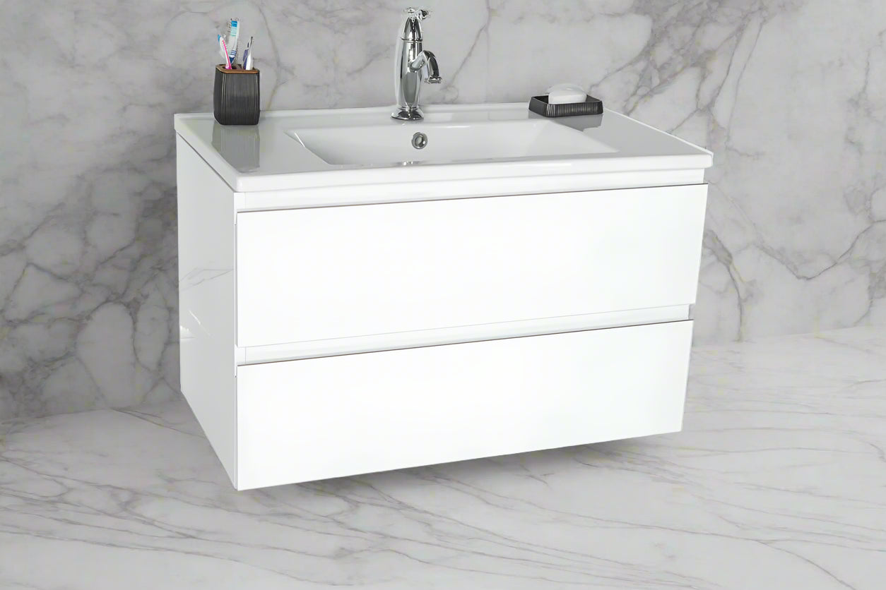 Simena 30" White Bathroom Cabinet – Westchester Tile & Marble