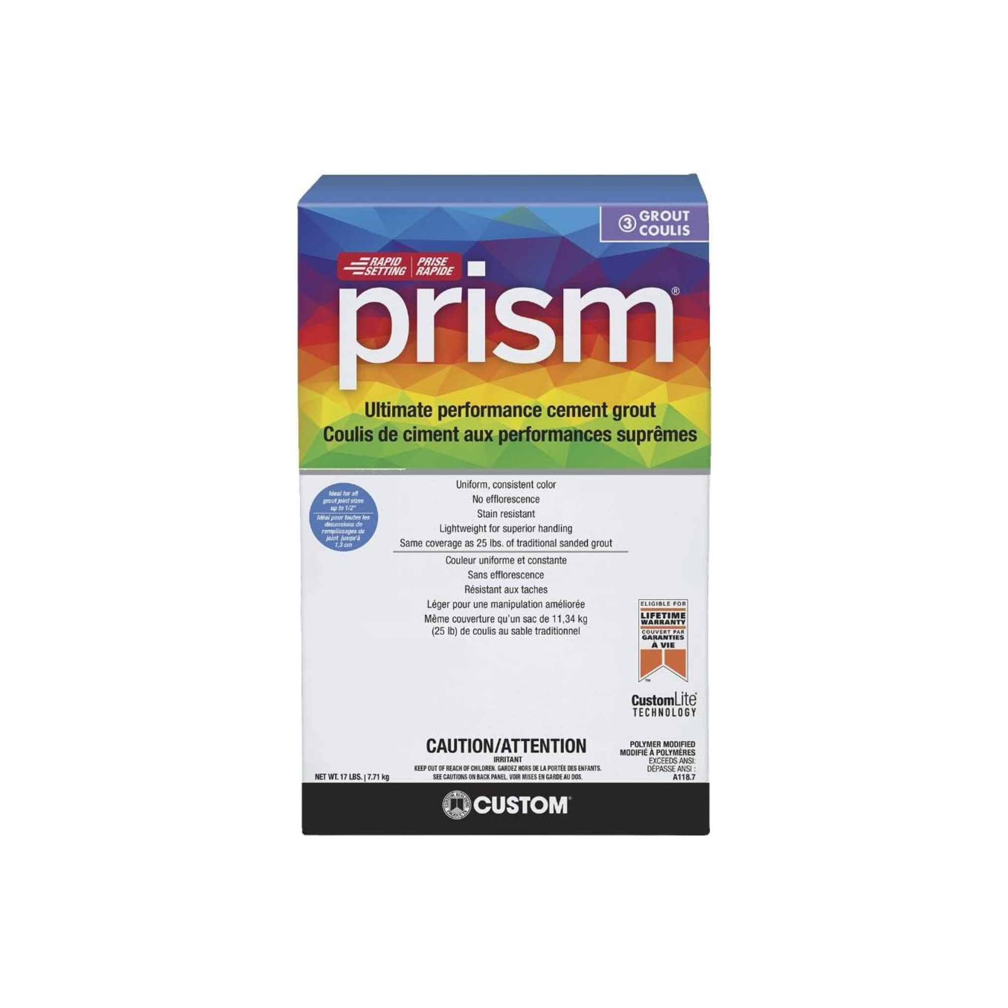 17# Prism Mushroom Sanded Grout #135 – Westchester Tile & Marble